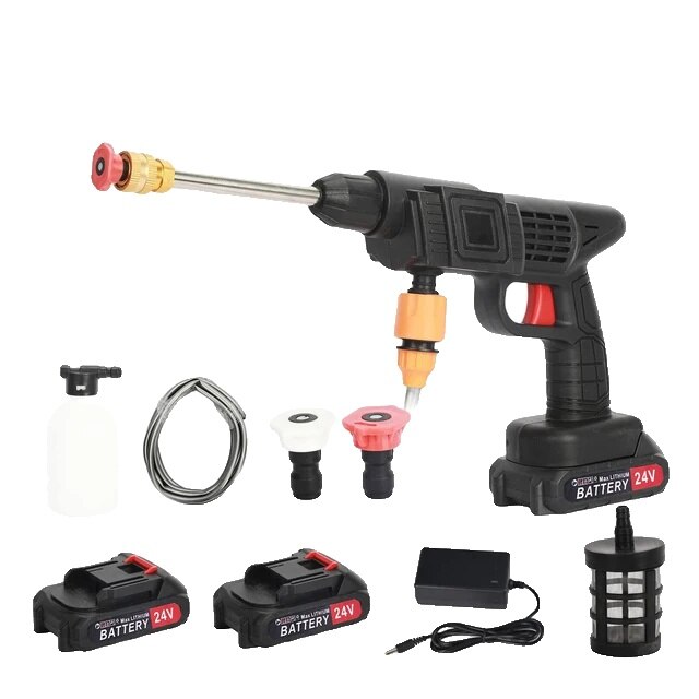Pistol de spalat auto, fara fir, 5600W, 24V, ABS si metal, debit 240 L ...