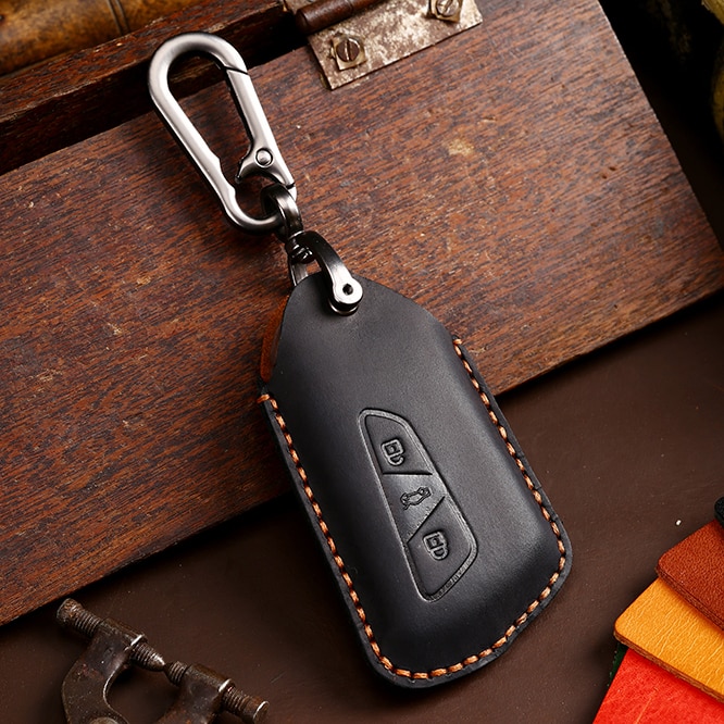 Husa cheie din piele naturala AUTOTOB®, VW Golf 8 ID.3 ID.4 ID.5 ID.7 ...