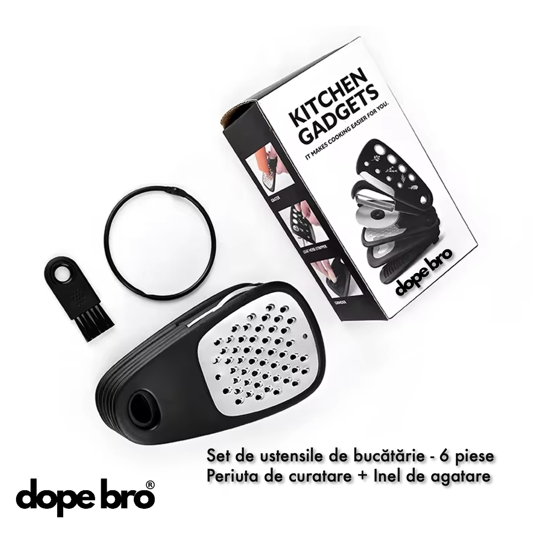 Dope Bro® Многофункционален комплект за почистване на плодове и ...