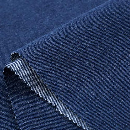 Material textil denim LPLND, bumbac, rezistent la uzura, albastru marin ...