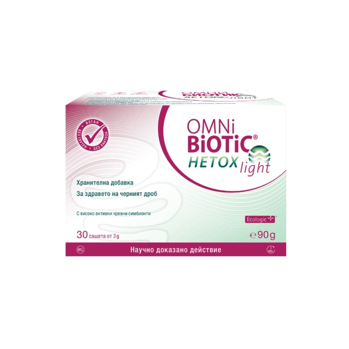 Omni Biotic Hetox Light, suplment alimentar, 30 plicuri - eMAG.ro