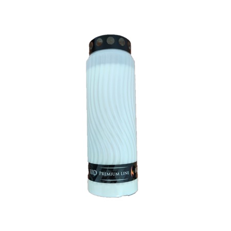 Candela din plastic cu capac ~10 zile Premium Line - Alb - eMAG.ro