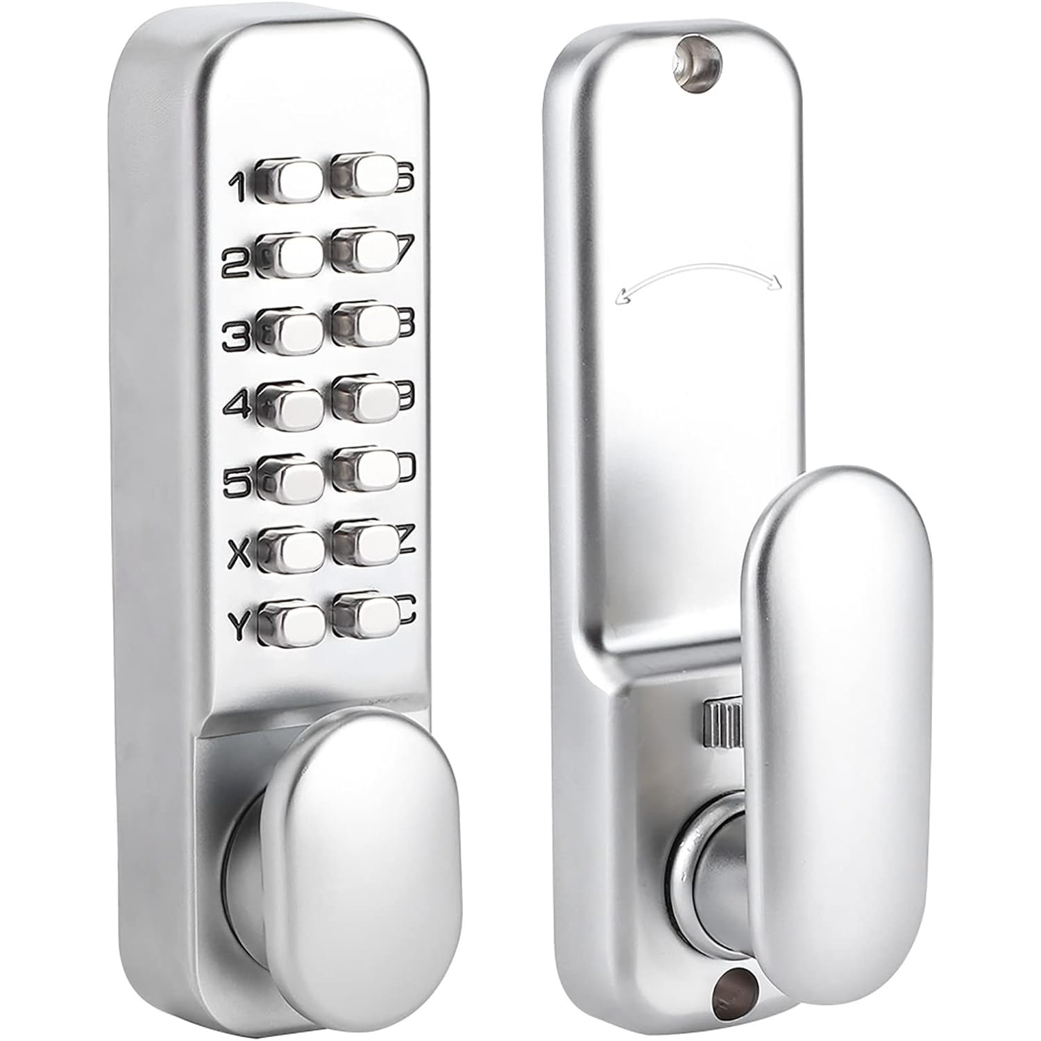 Yala mecanica cu parola fara baterii, impermeabila, aliaj de zinc, 142 ...