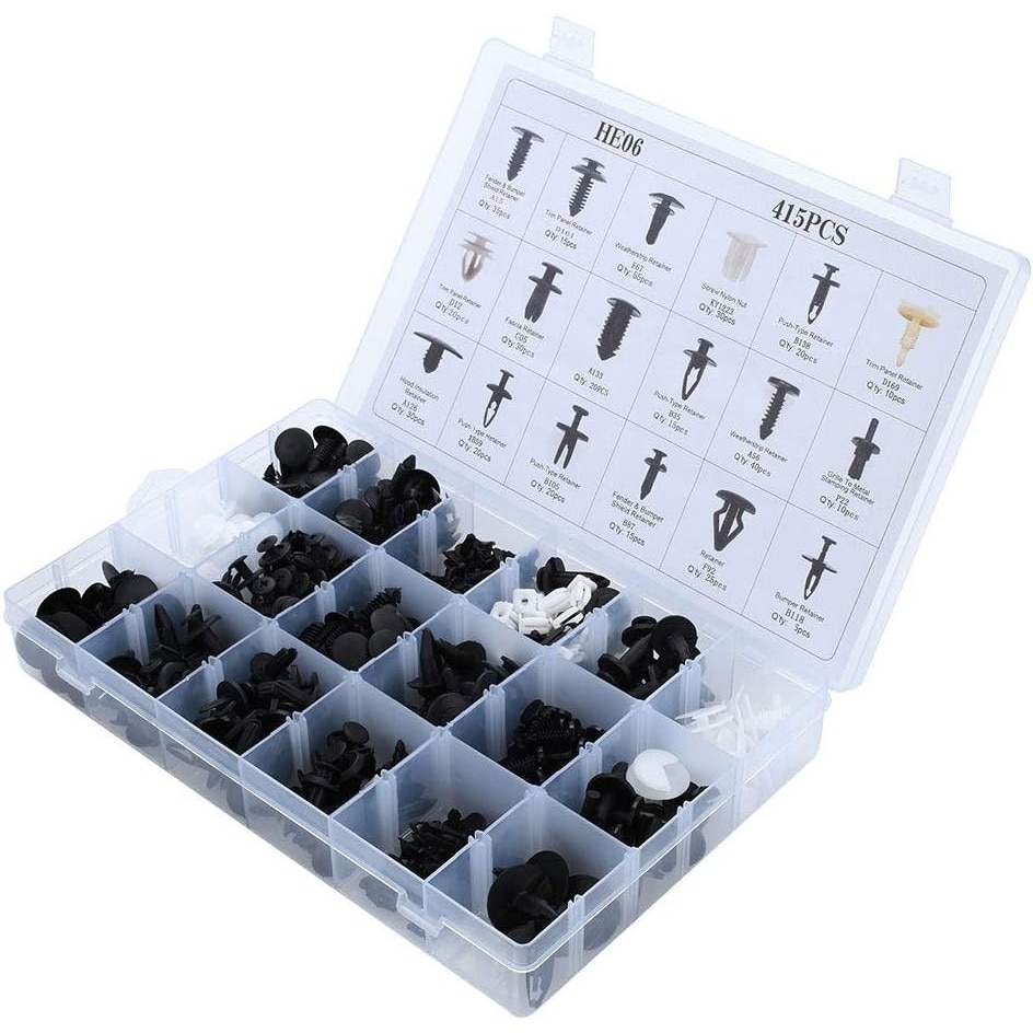 Set 416 piese cleme de fixare, clipsuri auto cu instrument de demontare ...