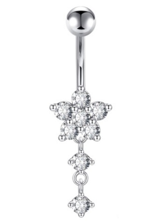 Piercing buric, Inox, Argintiu - eMAG.ro