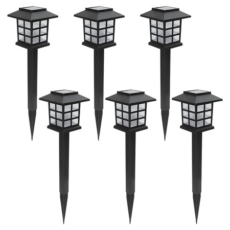 Set 6 lampi solare de exterior pentru gradina NEXTLY, cu tarus, tip ...
