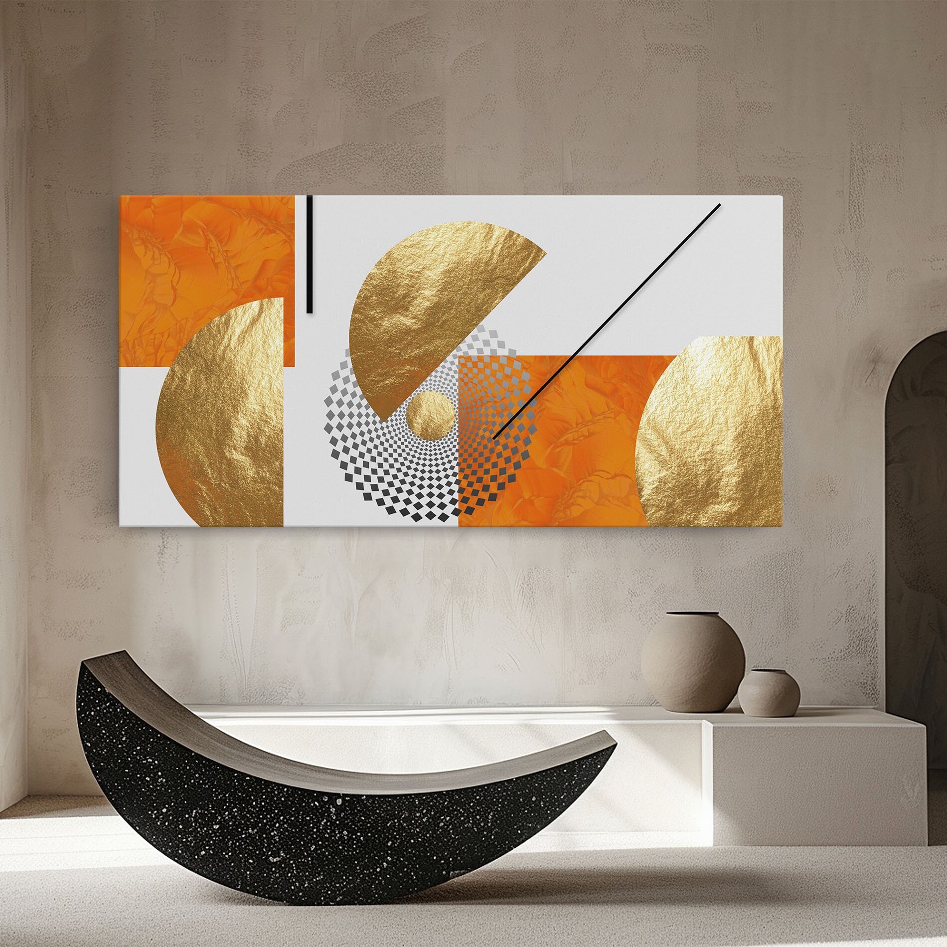 Tablou Canvas, 80x160 cm, Dormitor Si Living, Abstracte, Arta Abstracta ...