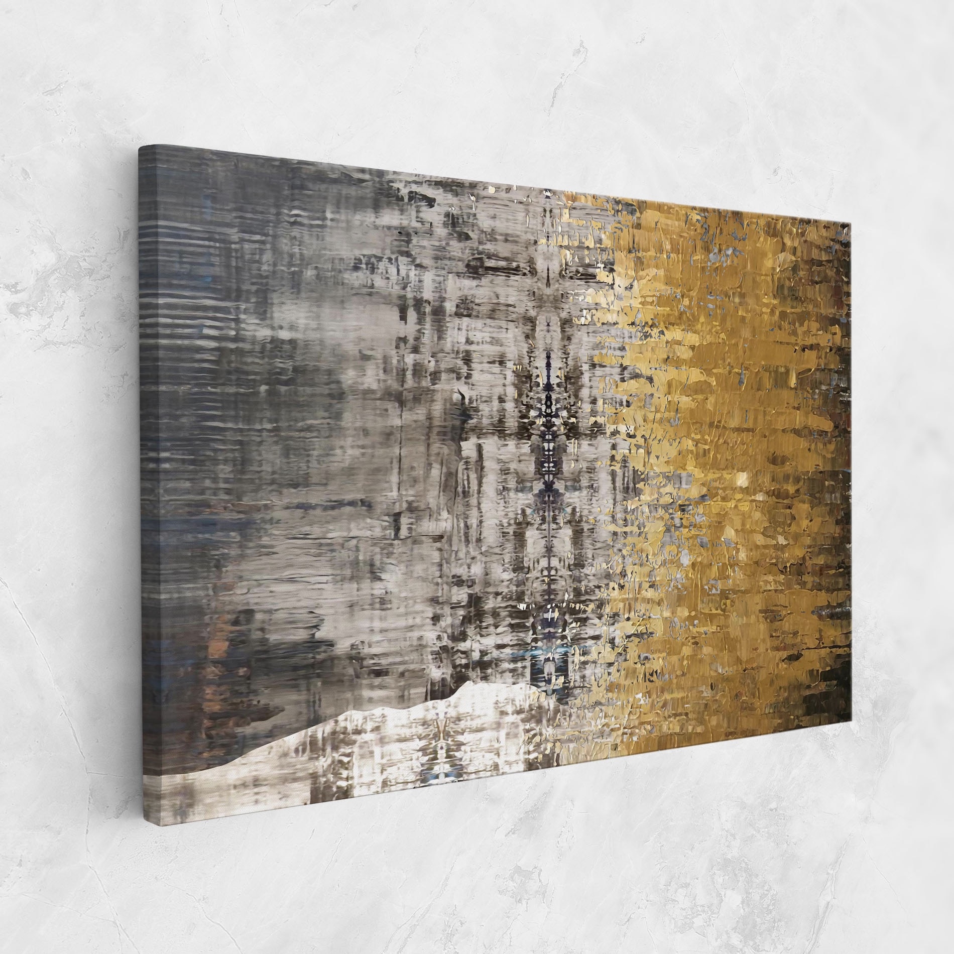 ARTHUB, Vászonkép 80x120 cm, Gold Oil Paint | Hálószoba és Nappali ...
