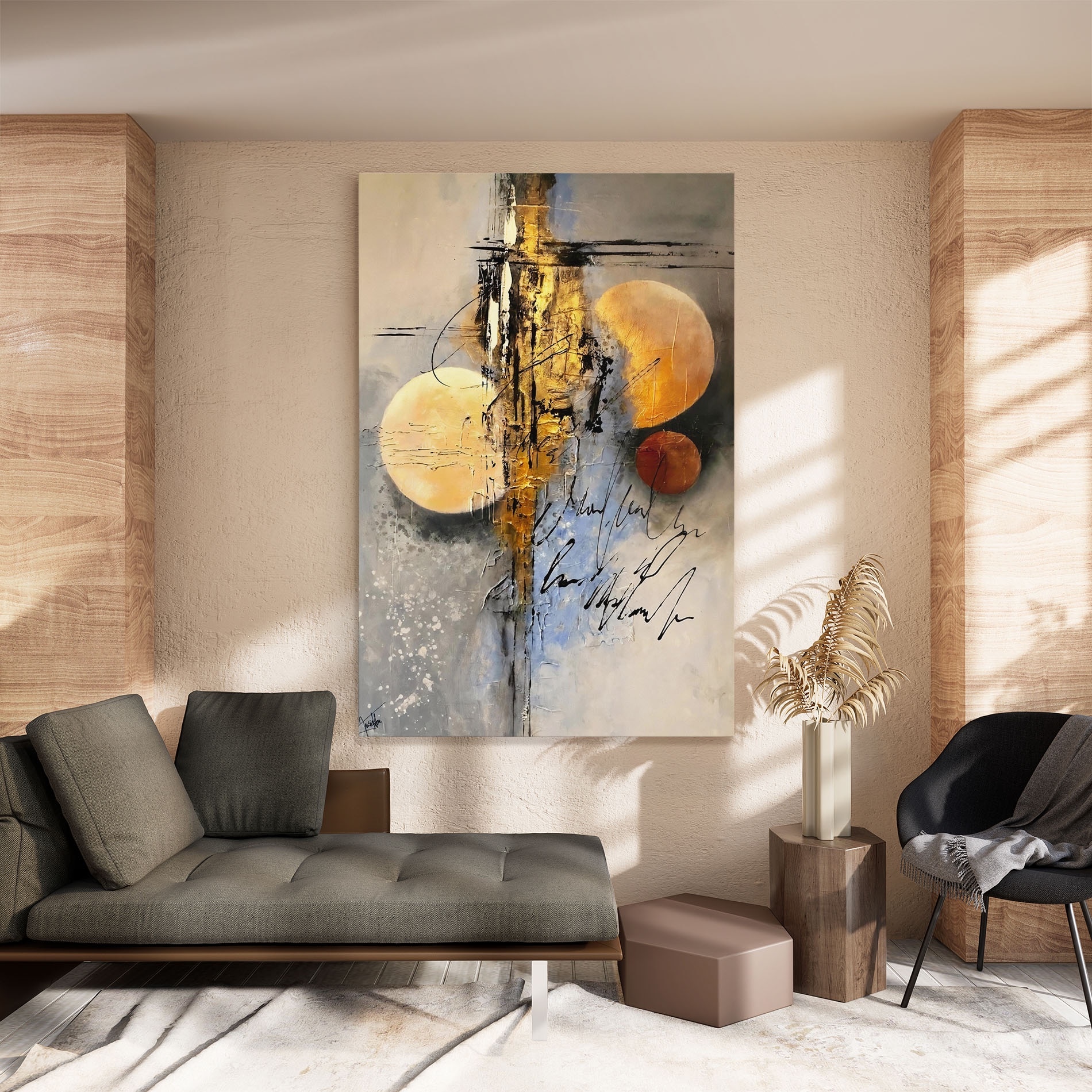 Tablou Canvas, 90x140 cm, Dormitor si Living, Abstracte, Arta Abstracta ...