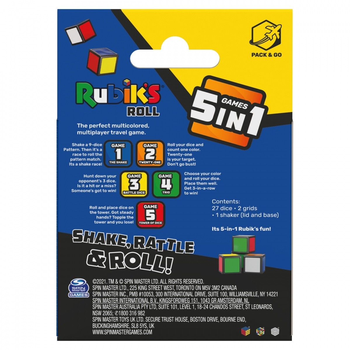 Set jocuri de memorie, Spin Master, Cub rubic, 5 in 1, Multicolor - eMAG.ro