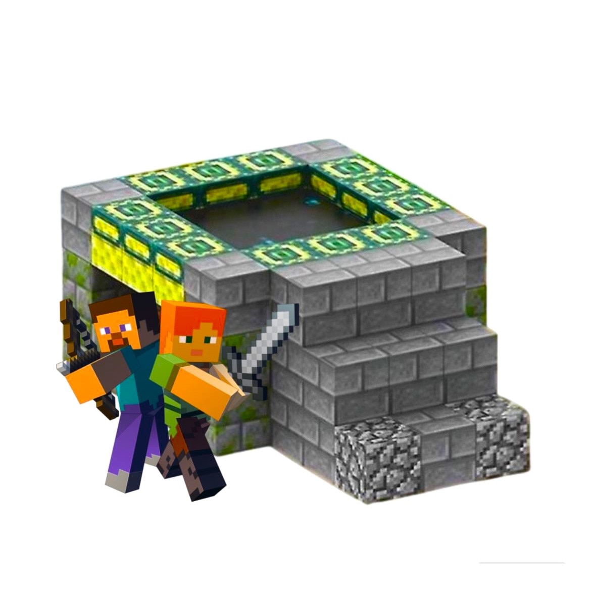 Set de constructii magnetic, Intra in lumea MINECRAFT, 64 pcs - eMAG.ro
