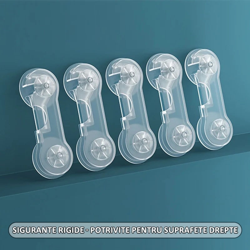 Set 20 sigurante usi pentru copii NEXTLY, sistem blocare dulapuri ...