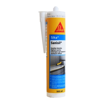 Silicon sanitar, alb, Sika Sanisil, interior / exterior, 300 ml - eMAG.ro