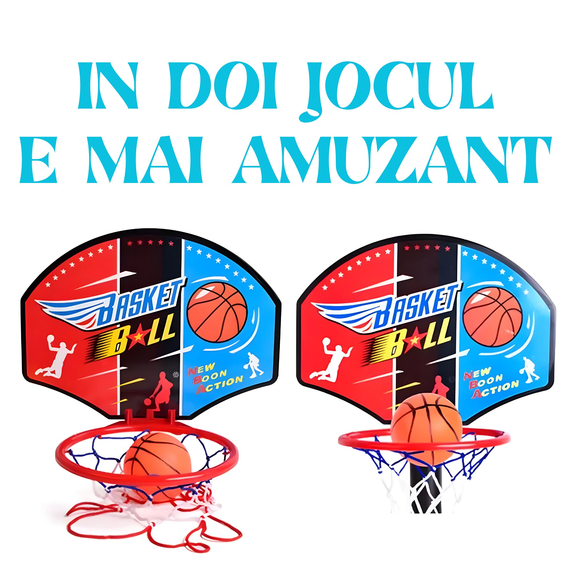 Set de Baschet pentru Copii Robust, Joc Sportiv in Aer Liber, Cos ...