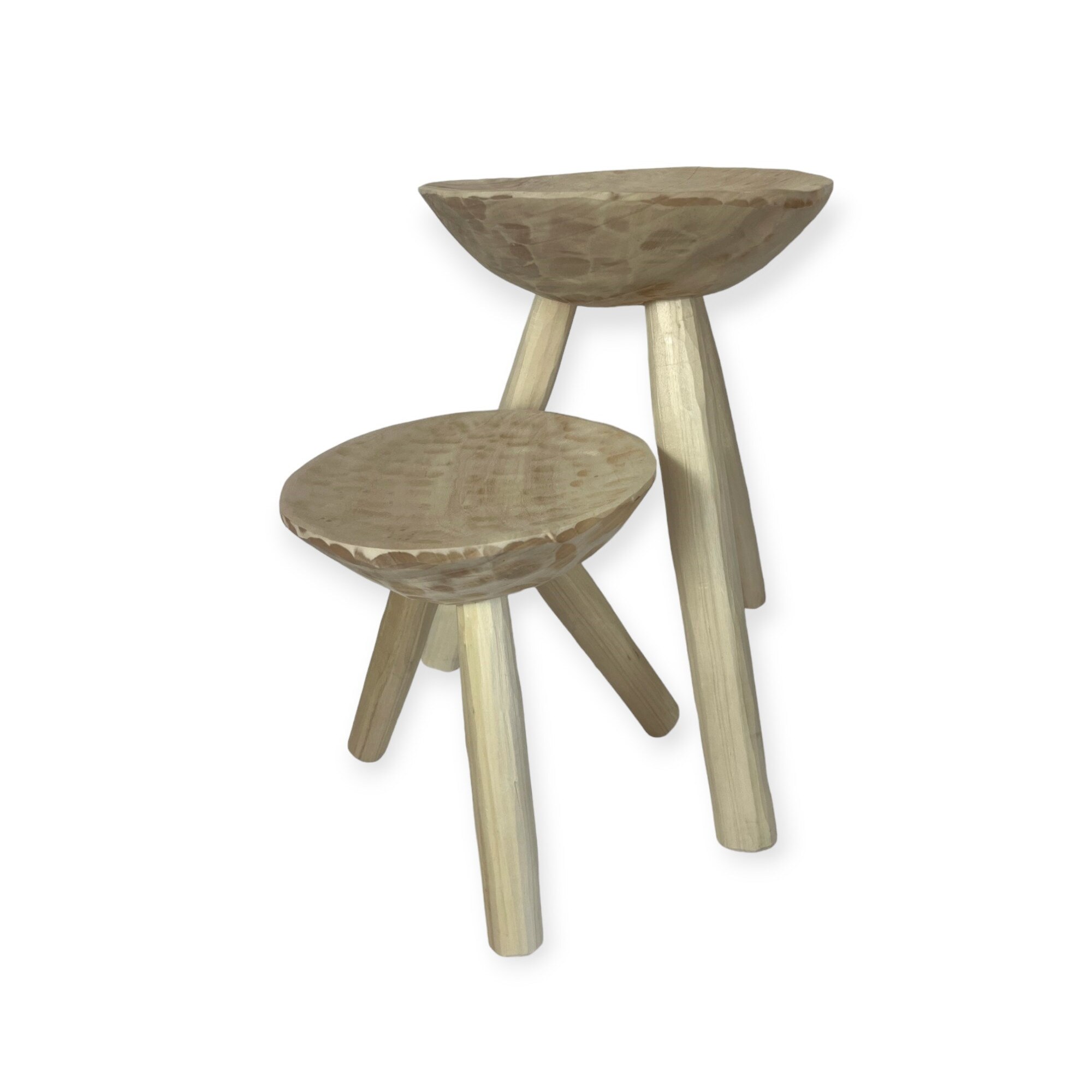 Scaun Rotund din Lemn, 22 cm - eMAG.ro