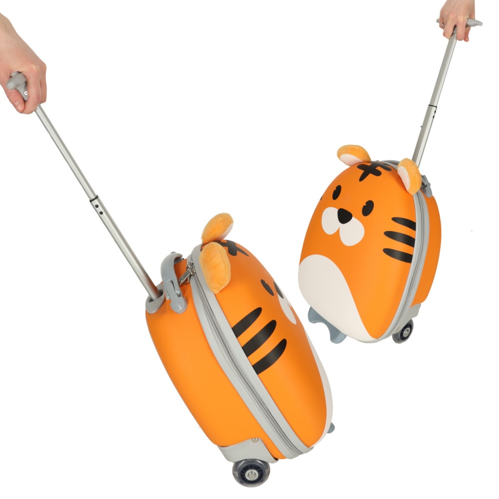 Troller de voiaj cu roti pentru copii model Orange Tiger - eMAG.ro