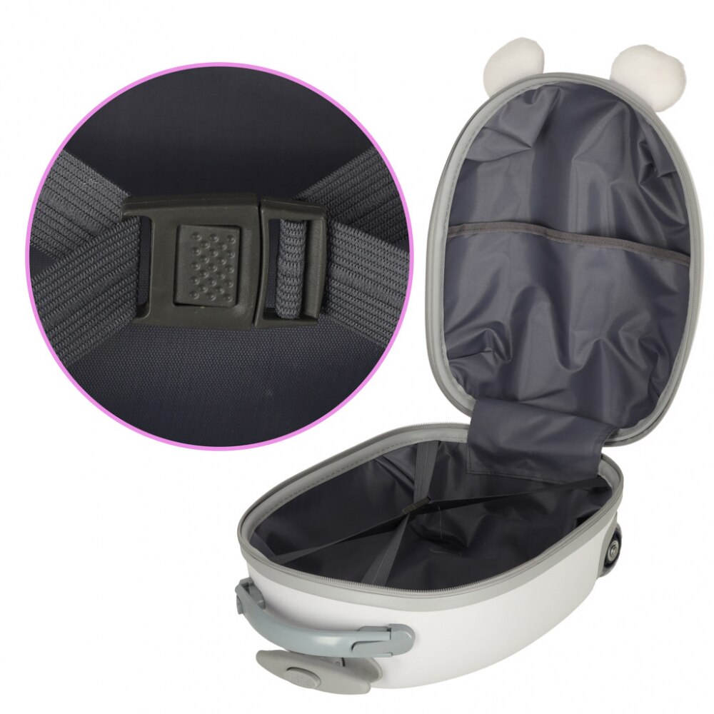 Troller de voiaj cu roti pentru copii model White Mouse - eMAG.ro