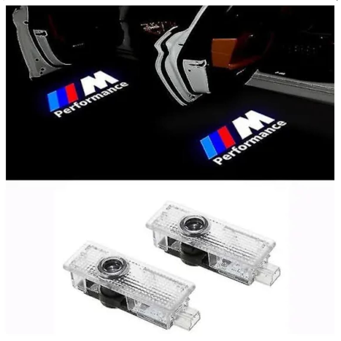 Set 2 Lumini Usa LOGO M Style BMW LED pentru portiere, Logourile led ...