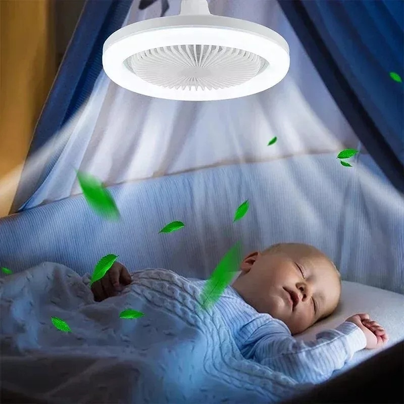 Ventilator tavan, ofera confort vara, cu LED E27, promoveaza circulatia ...