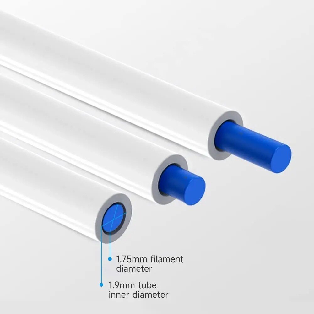 Tub teflon PTFE pentru filament de 1.75, 1 metru, 2x4 mm, alb - eMAG.ro