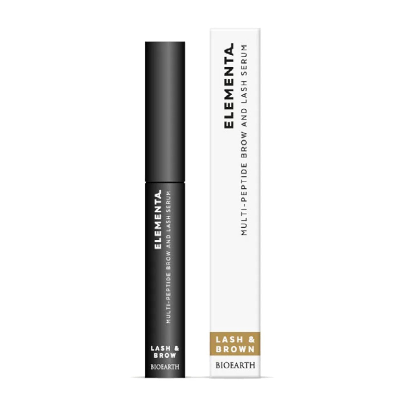 Ser pentru gene si sprancene cu peptide – Elementa Bioearth, 5ml - eMAG.ro
