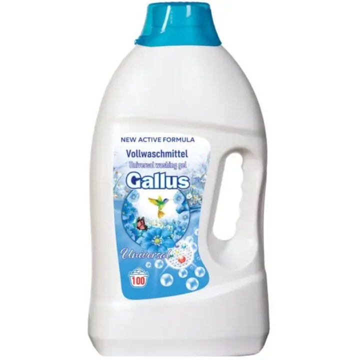 Detergent de rufe lichid Gallus universal, 4l, 100 spalari - eMAG.ro