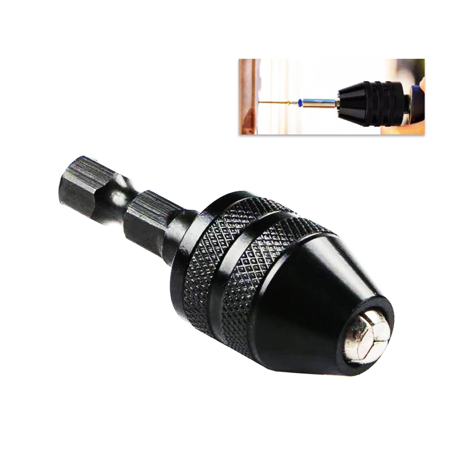 Adaptor mandrina fara cheie, conversie rapida, 0.3-3.6mm, hexagonal ...