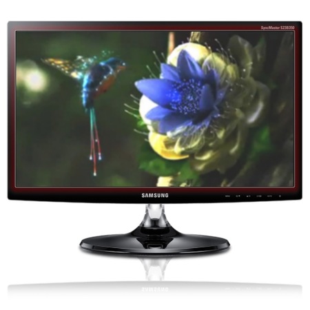 Monitor LED Samsung 24", Wide, Full HD, HDMI, Rosu Transparent ...