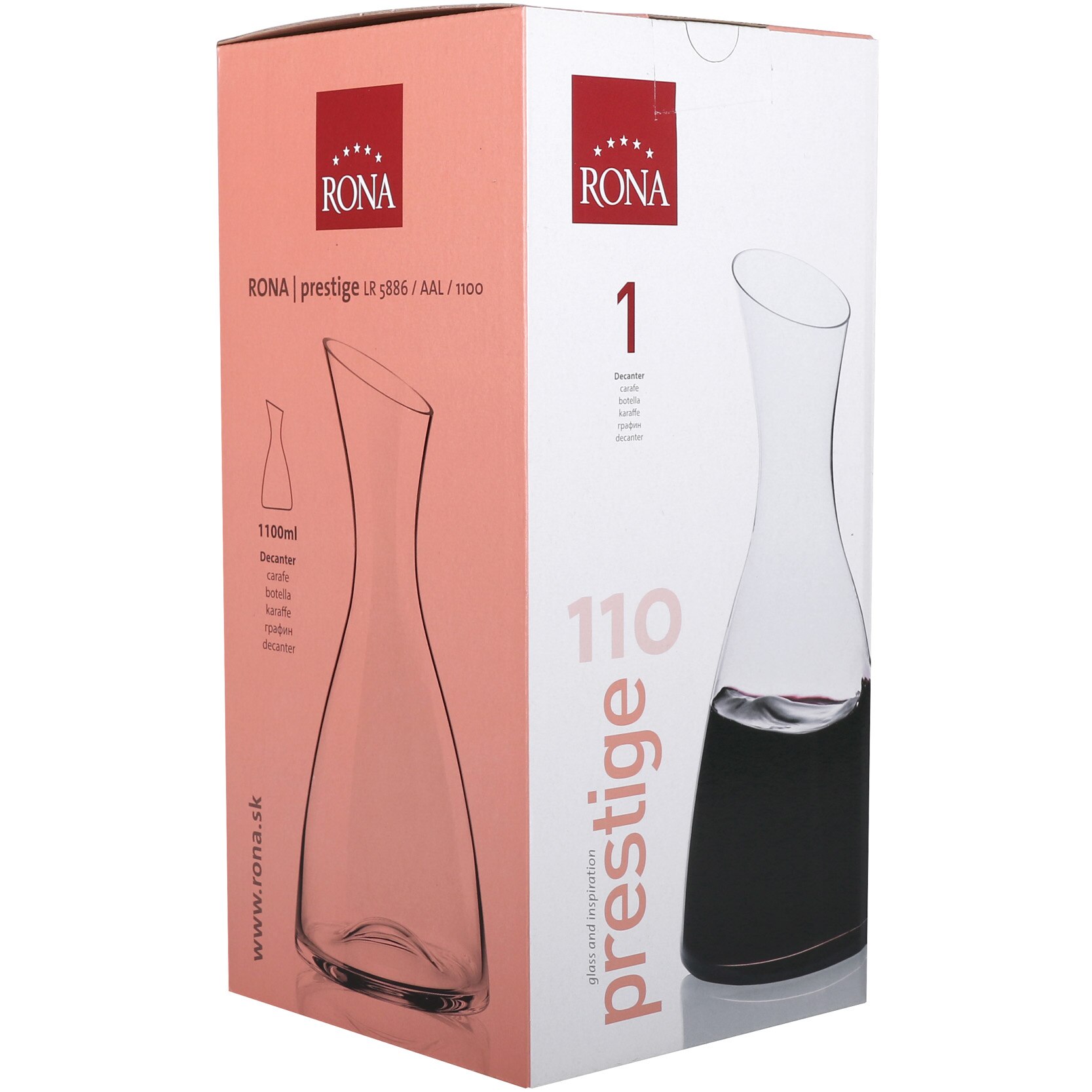 Carafa vin RONA Winebottle Prestige, cristalin, 1.1 L - eMAG.ro