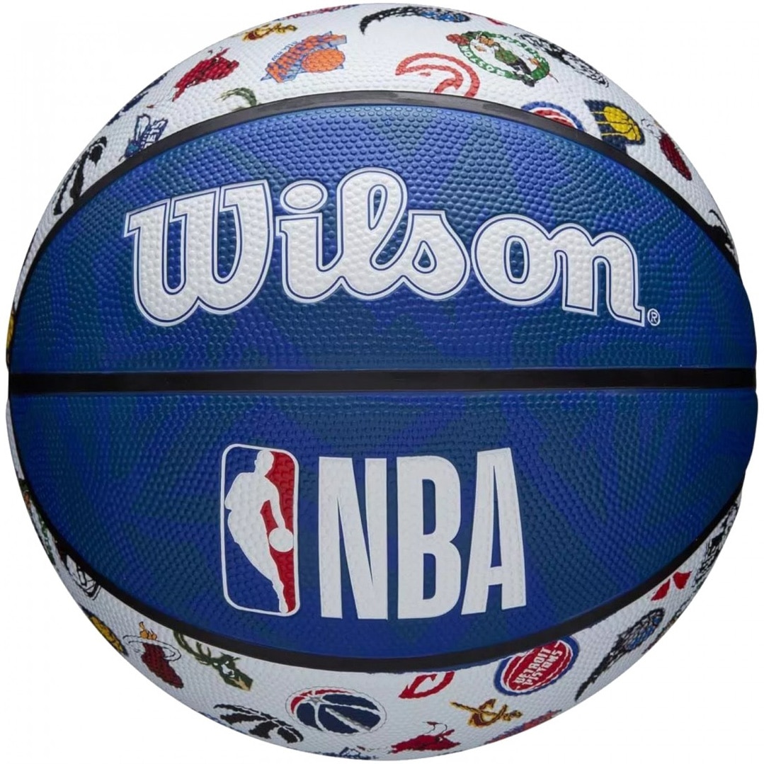 Minge baschet Wilson NBA All Team, marime 7, albastru/alb - eMAG.ro