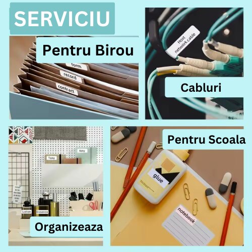 Mini imprimanta termica, Bluetooth, Aplicatie Telefon, NETMO - eMAG.ro