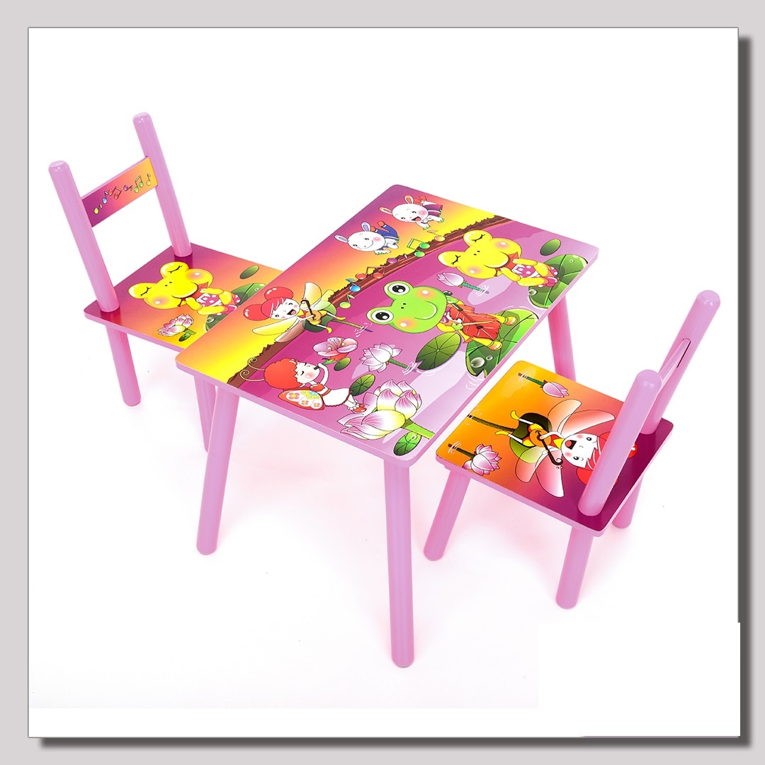 Masuta copii cu 2 scaune Fairy Frog - eMAG.ro