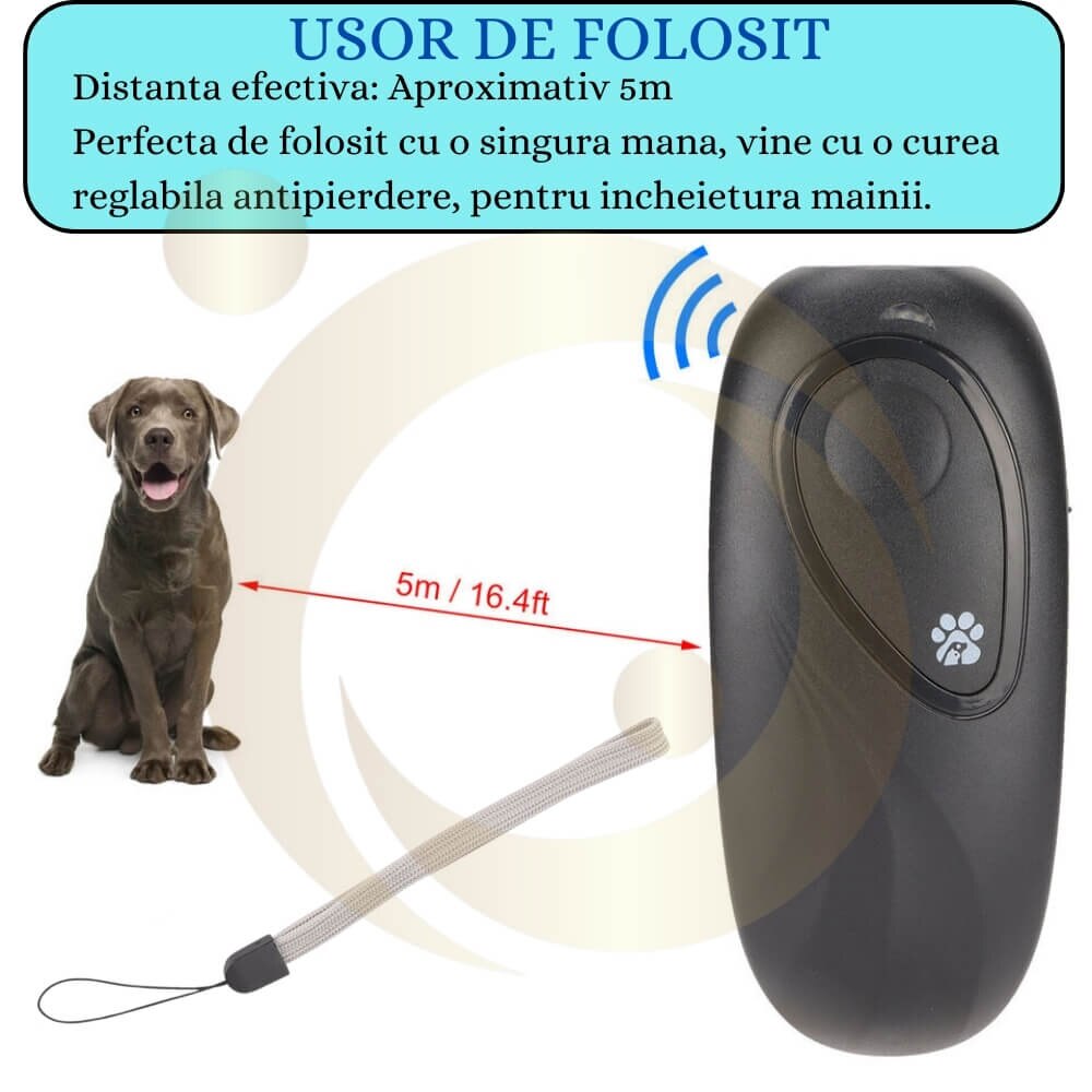 Dispozitiv Anti caini cu Ultrasunete Profesional, pentru latrat si ...