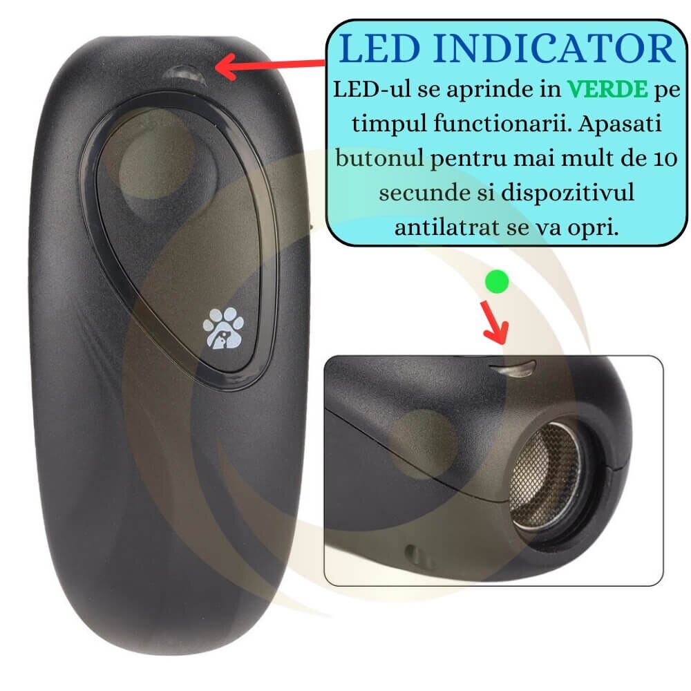 Dispozitiv Anti caini cu Ultrasunete Profesional, pentru latrat si ...