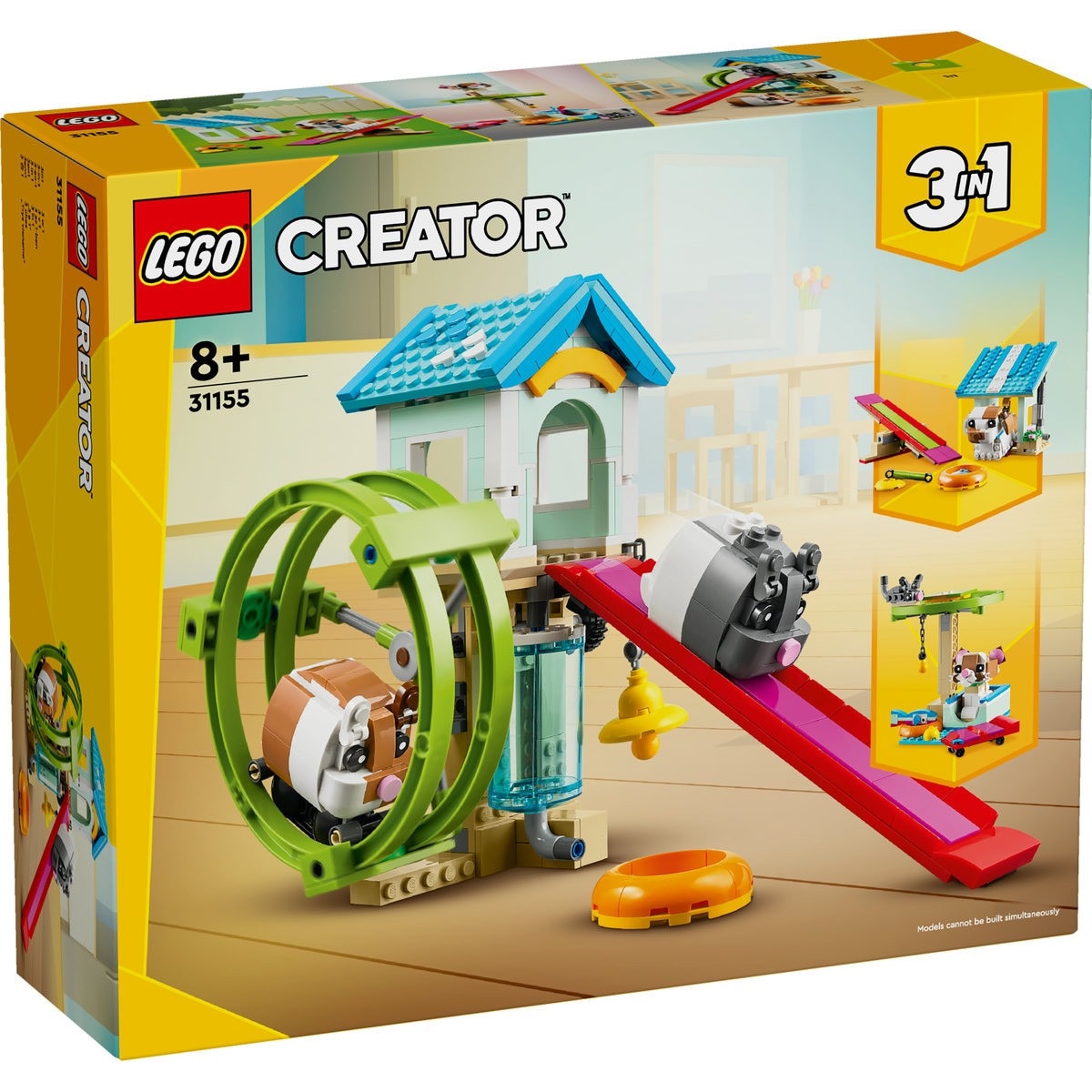 LEGO® Creator 3 in 1 - Roata Hamsterului 31155, 416 piese - eMAG.ro