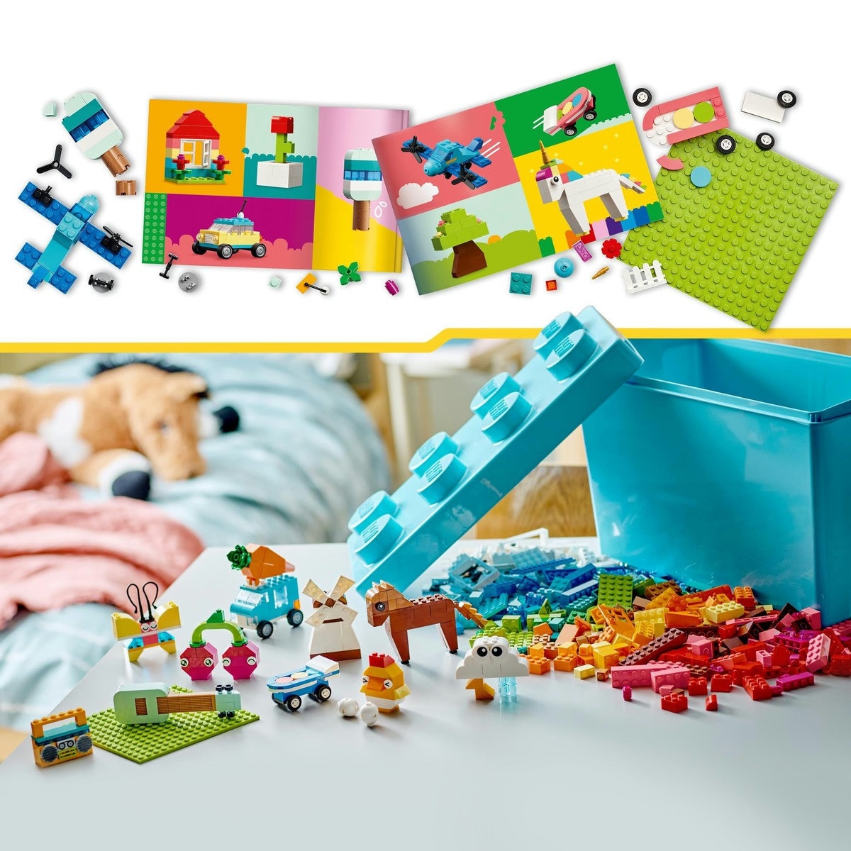 LEGO Classic - Cutie Creativa cu Caramizi 11038, 850 piese - eMAG.ro