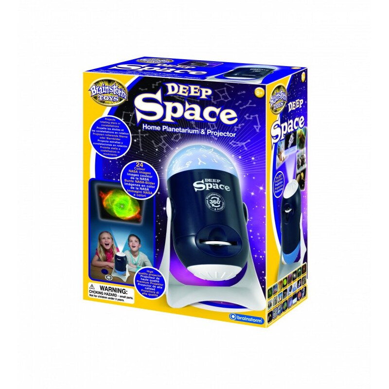 Proiector pentru copii, Brainstorm Toys, planetarium, rotativ, negru ...