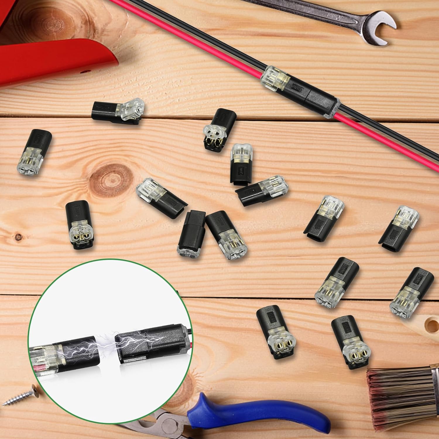 Set 30 bucati Conectori rapizi pentru conductori electrici, JENOUS ...