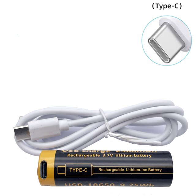 Baterie Li-Poly 2500mAh 3.7V 18650 USB-C - eMAG.ro