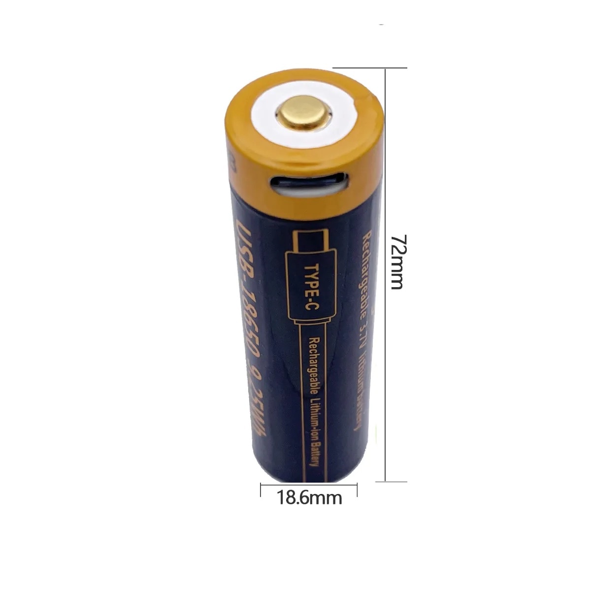 Li-Poly 2500mAh 3.7V 18650 USB-C батерия - eMAG.bg