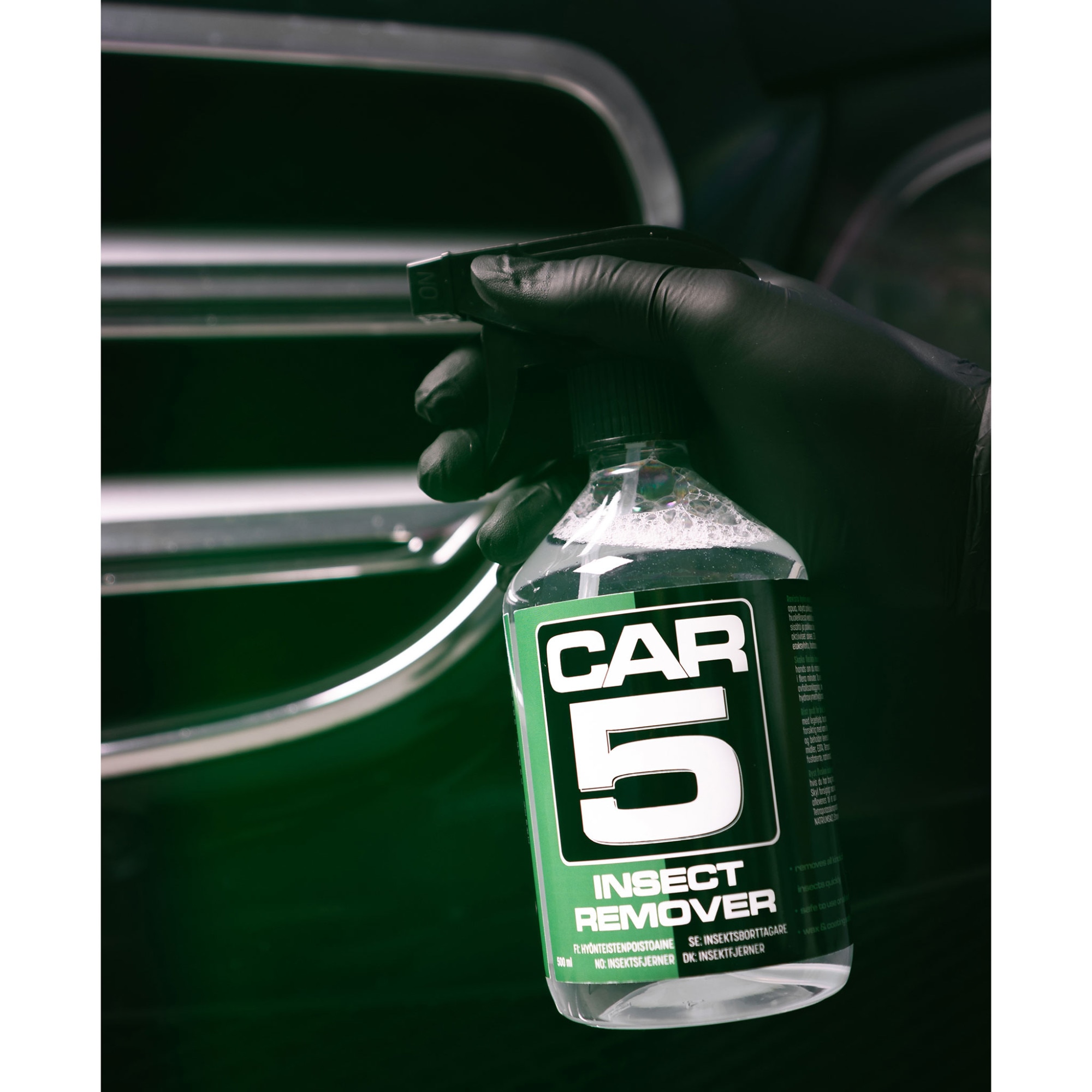 Solutie indepartare insecte si murdarie organica CAR5, miros Fresh, 500 ...