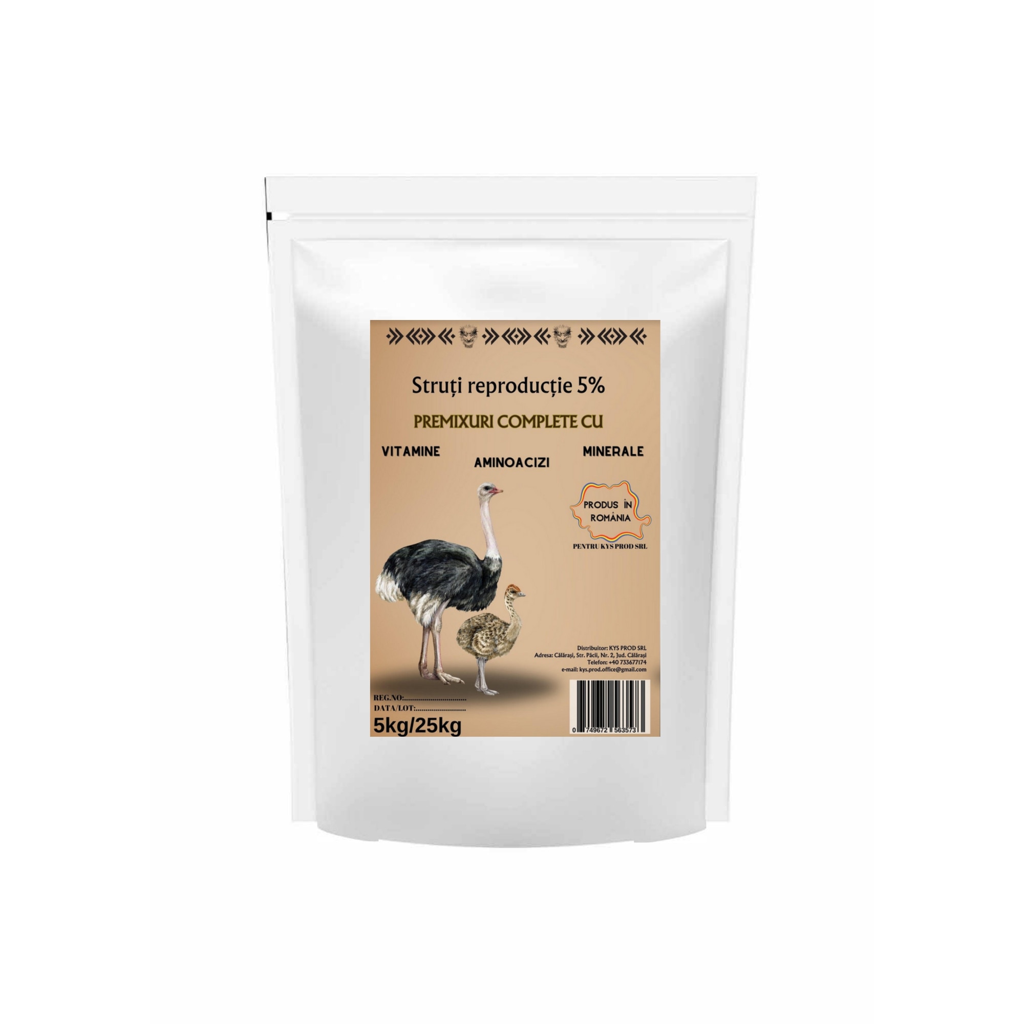 Hrana animale de ferma, Kys Prod, Concentrat 5 % Struti reproductie si ...