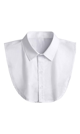 Guler de camasa detasabil, clasic, alb, cu bretele, marime universala ...