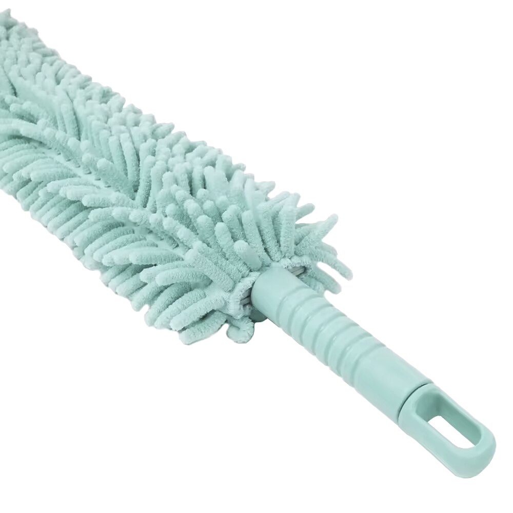 Pamatuf pentru praf, cu coada telescopica, textil culoare Verde ABYZ ...