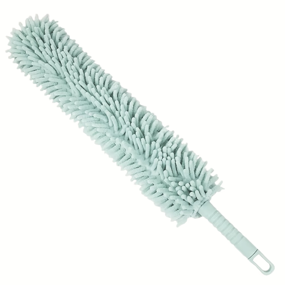 Pamatuf pentru praf, cu coada telescopica, textil culoare Verde ABYZ ...