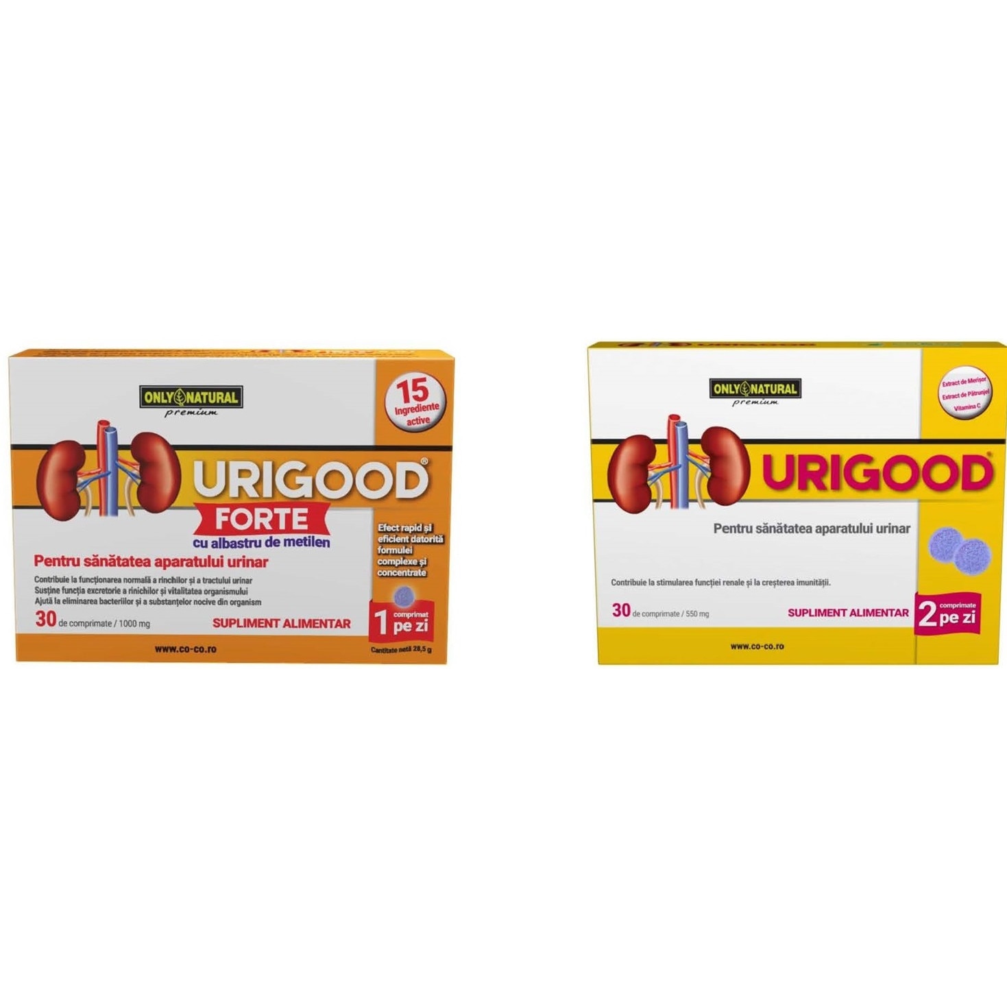 Set supliment alimentar Urigood Forte 30 cpr si Urigood 30 cpr Only ...