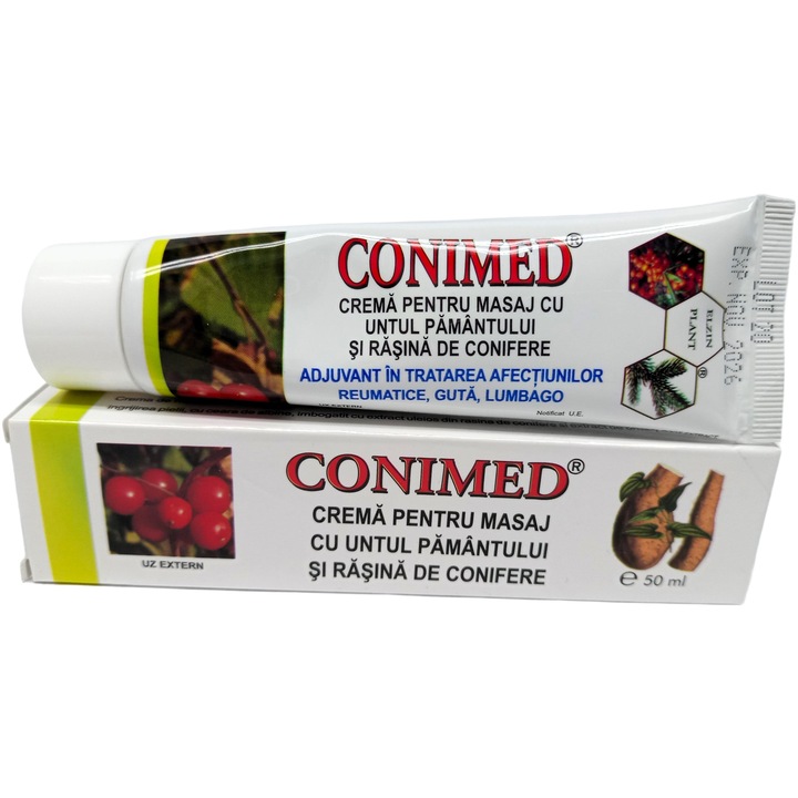 Crema cu Untul pamantului si Rasina conifere, adjuvant in reumatism ...