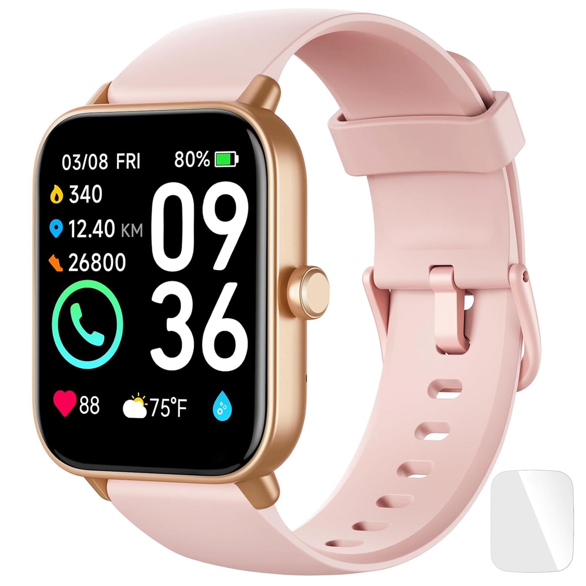 Ceas smartwatch dama, Inteligent cu Multiple functii fitness ...