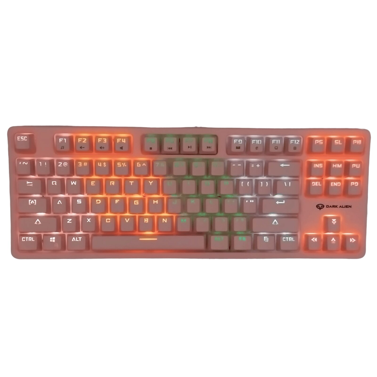 Механична игрална клавиатура, Dark Alien K870, RGB осветление, USB Type ...