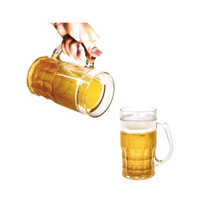 Halba frigorifica Fake Beer Mug, Perete dublu, 400 ml - eMAG.ro